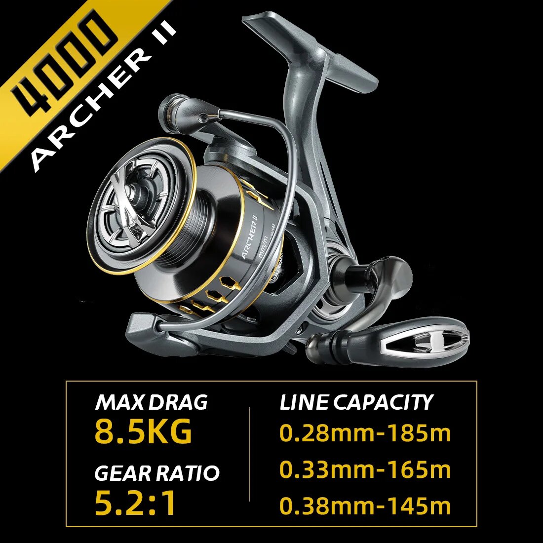 Спиннинговые катушки SeaKnight ARCHER II 5,2:1 4,9:1 9BB 4000