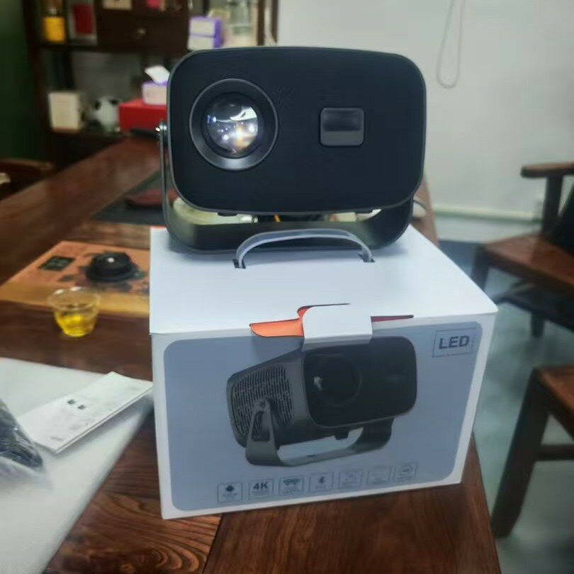 Трансграничный проектор PTZ A10, компактный HD-проектор для дома, умный портативный проектор для домашнего кинотеатра с разрешением 1080P.