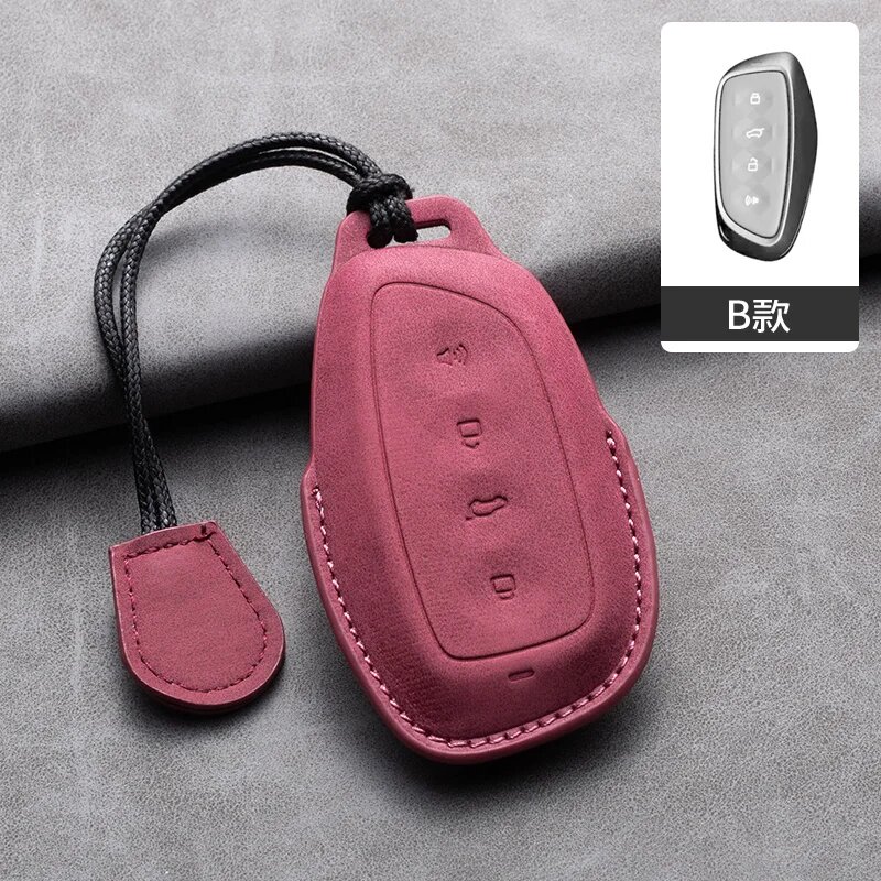 Чехол для автомобильного ключа для GWM Haval Series H6 H9 F7\F7x H5 H3 H2 H8 2024 2025, кожаная сумка для ключей, защитная оболочка для ключей L