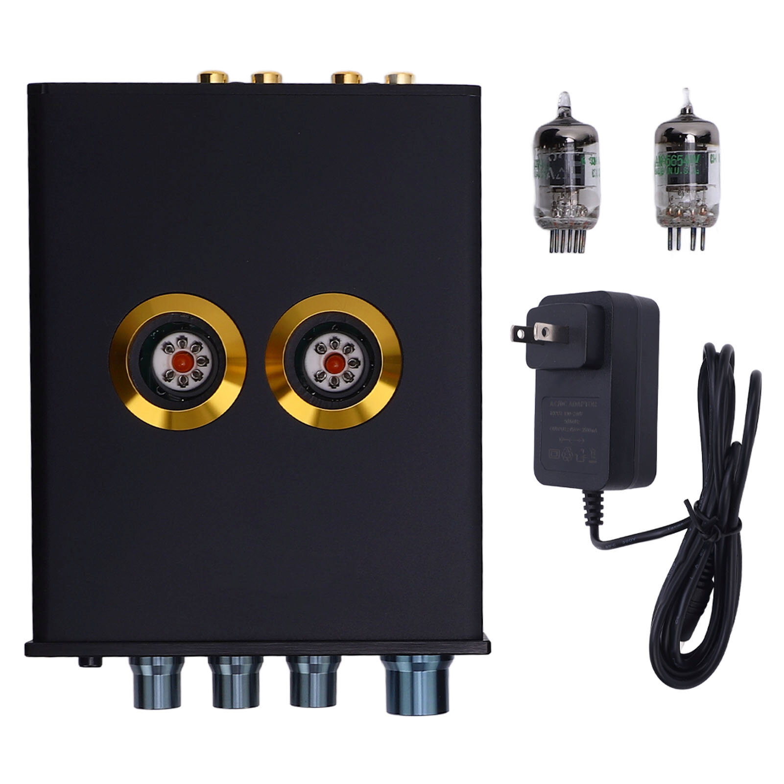 Ламповый фонокорректор HiFi стерео предусилитель Усилитель для головы Усилитель для наушников Фронтальный эквалайзер Вилка США