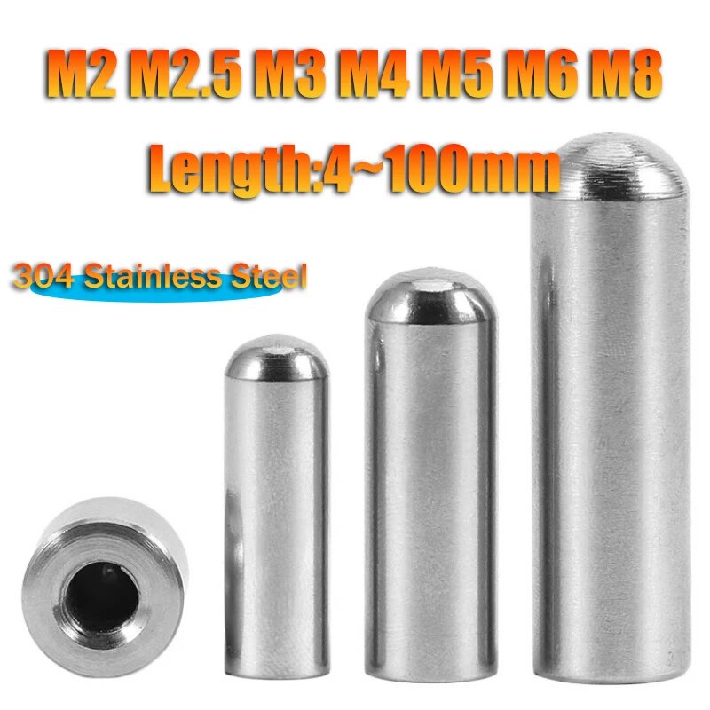 Штифты с резьбой из нержавеющей стали 304, 4xM3x10mm (10шт)