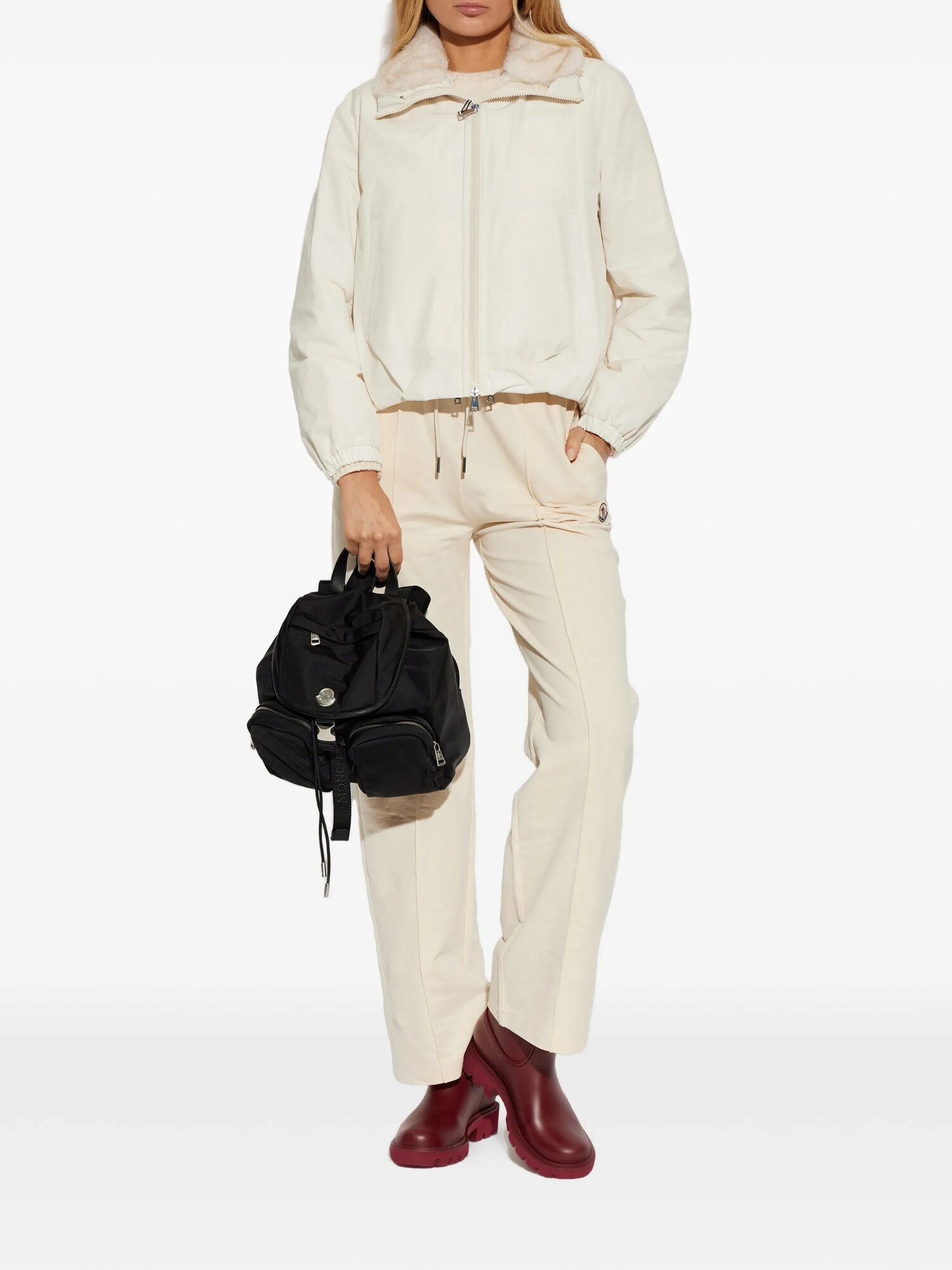 Куртка Moncler pervenche, размер 46, white — фото 1