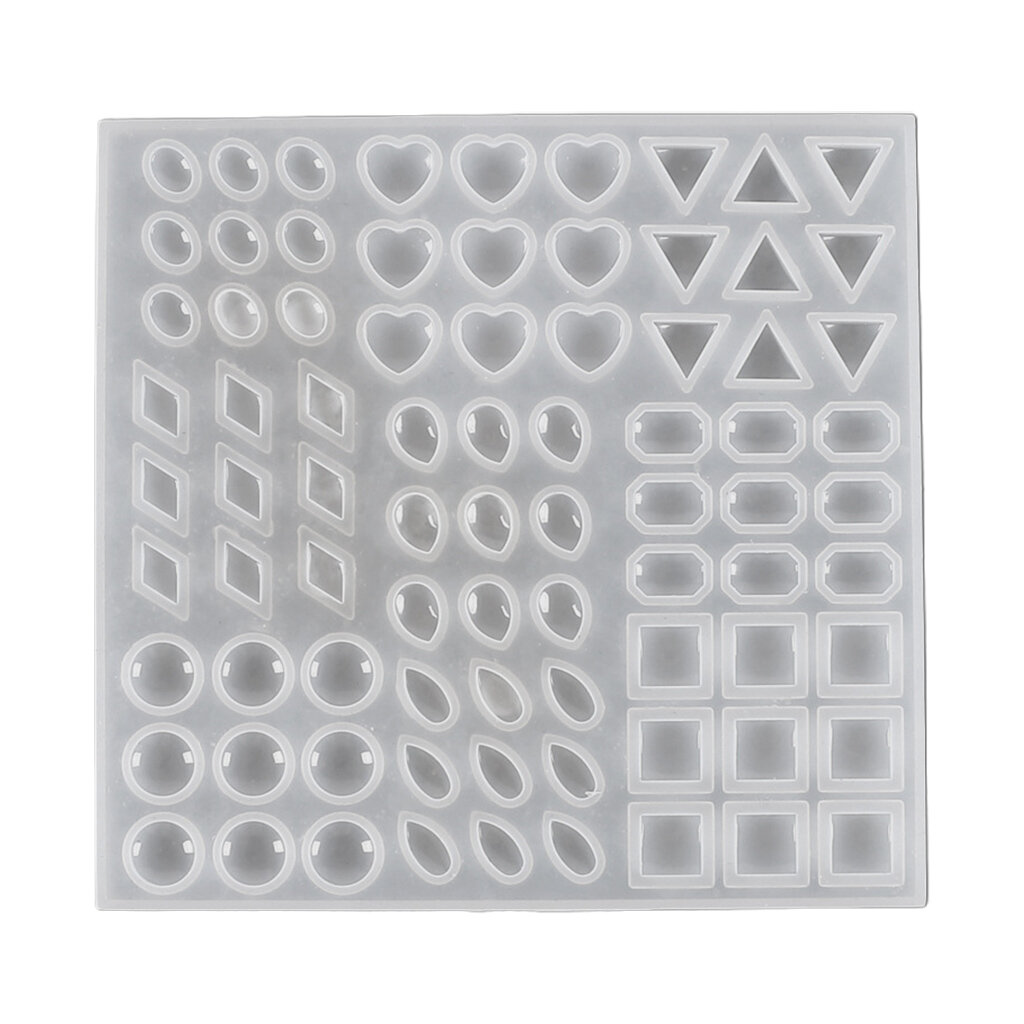 Ювелирные Изделия Из Драгоценных Камней Силиконовая Форма DIY Кристалл Эпоксидная Форма Для Встраивания Формы Для Каботажных Судов