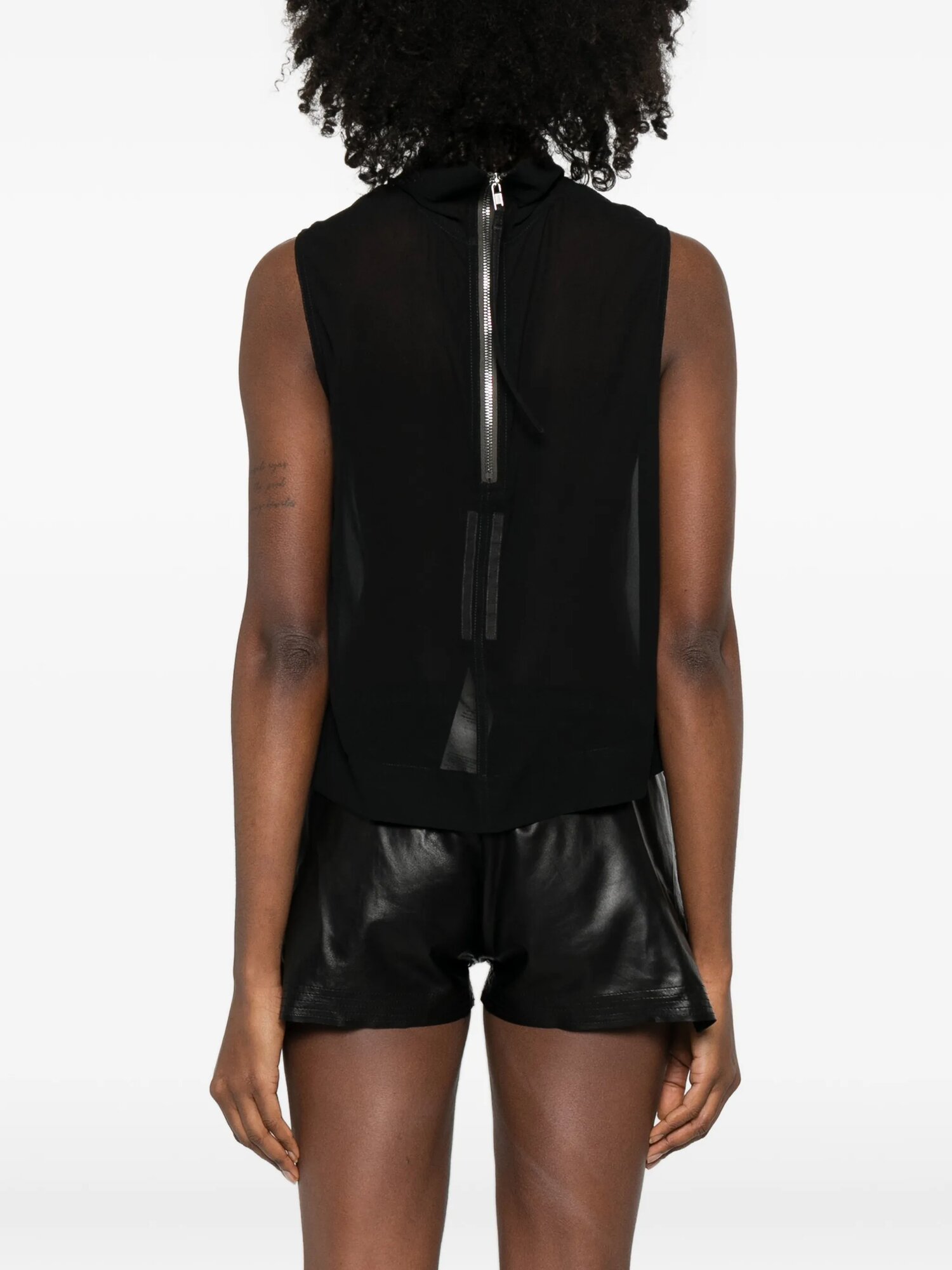 Топ Rick Owens Tabard, размер 40, черный — фото 1