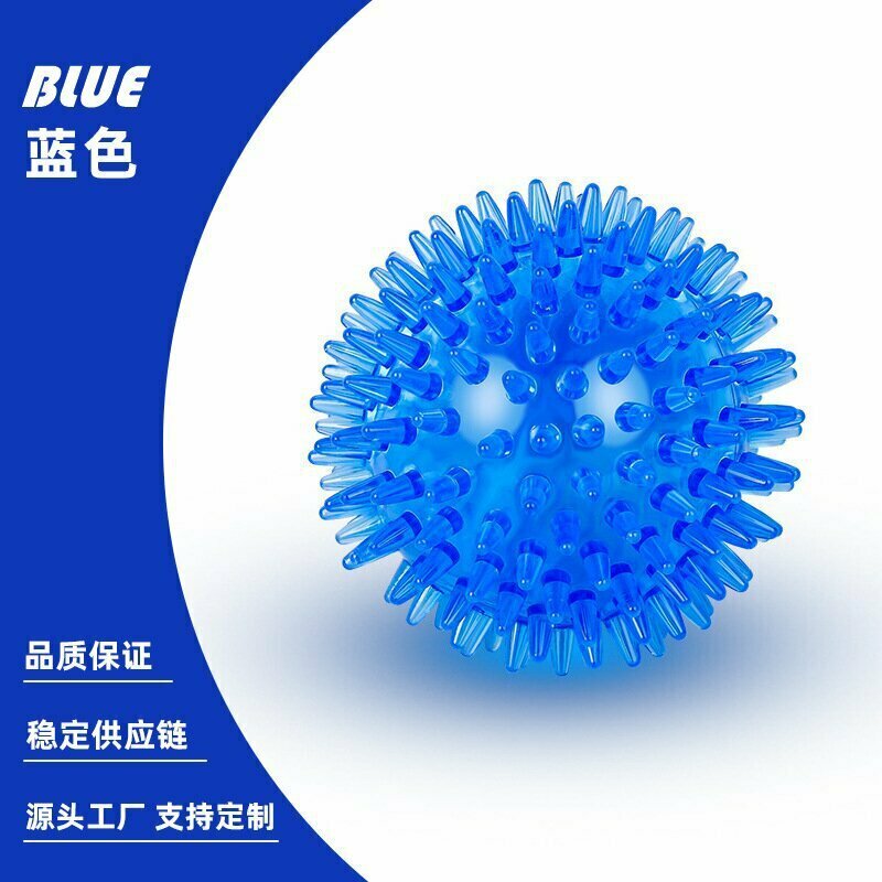 Популярный на Amazon звуковой шипованный мяч для собак, прочная игрушка для питомцев, TPR эластичный интерактивный мяч для собак