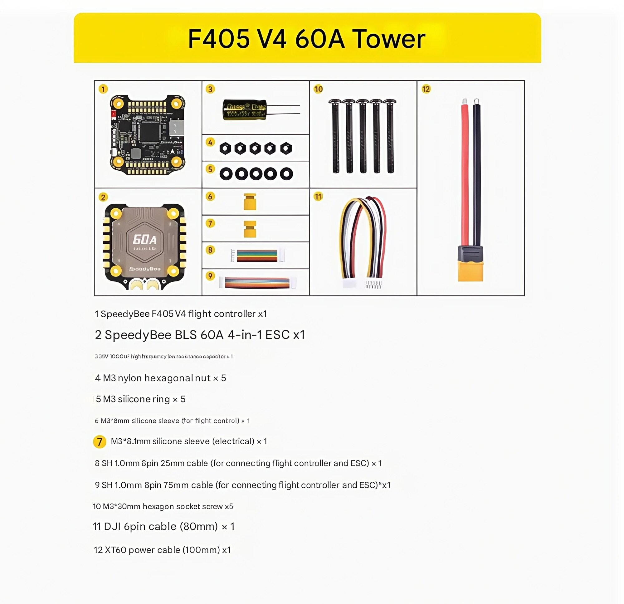 SpeedyBee F405 V4 55A/60A контроллер полета F405 V4 60A