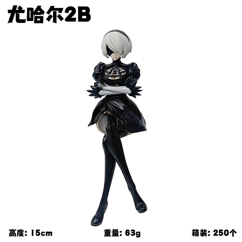 YoRHa 2B, красивая девушка из NieR: A2, Automata 9S, аниме-фигурка, украшение, кукла.