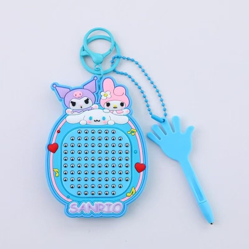 Маленькая доска для рисования Nezha, игрушка для снятия стресса, брелок-подвеска, магнитная доска для рисования с шариками, магнитный лабиринт