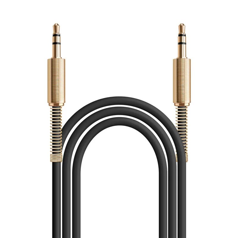 Совместимый с Sony WH-1000XM3 наушников кабель с двойным разъемом 3.5 мм, черный, подключение без настроек