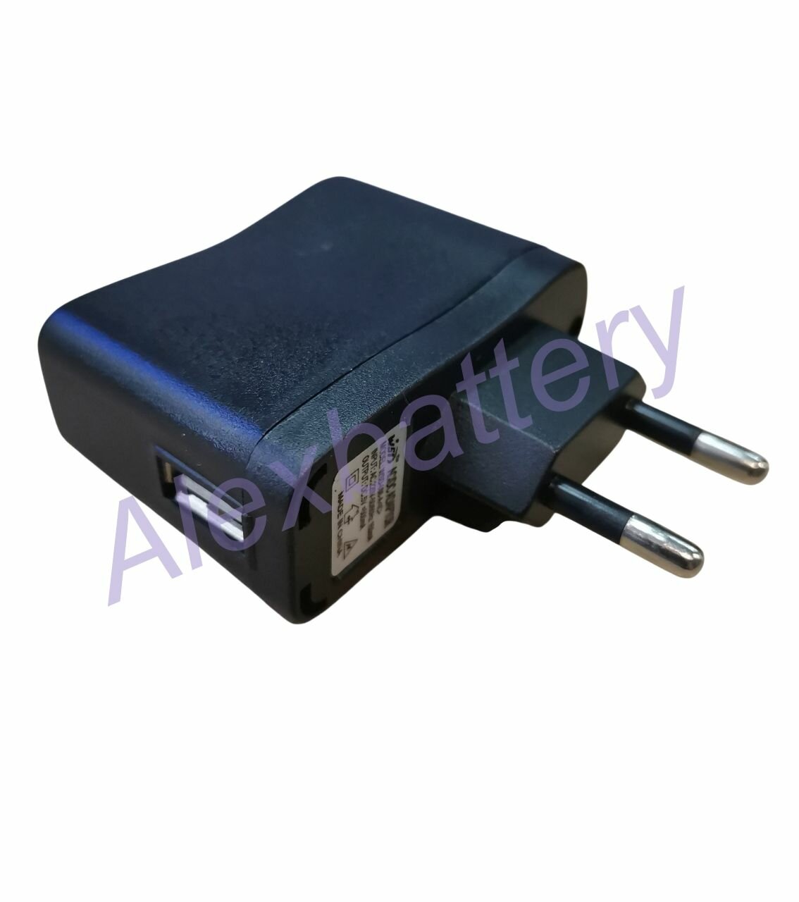 Зарядное Блок USB 5 V, 500 mAh для кнопочных телефонов и маломощной техники, модель WSD-006-A