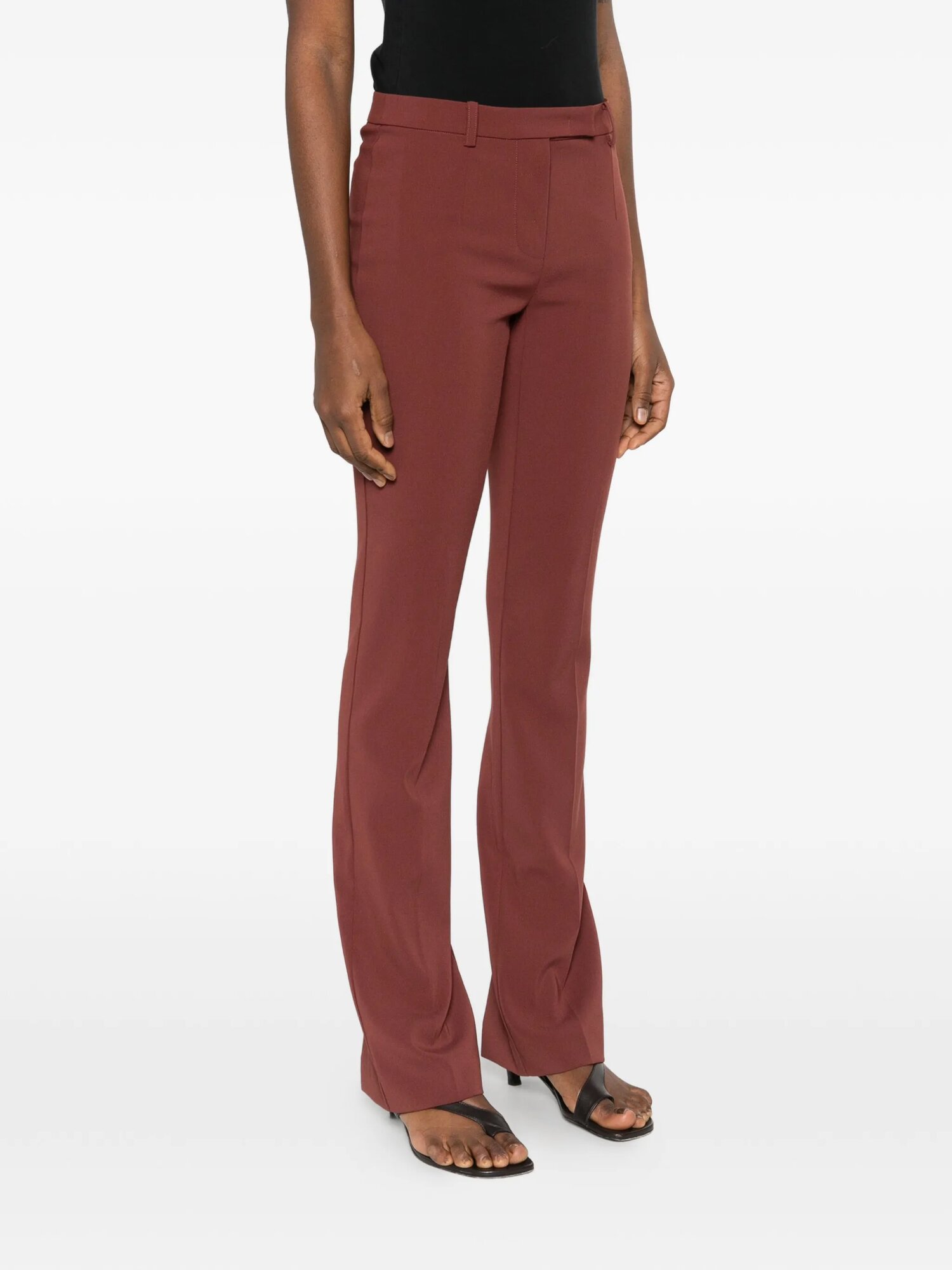 Брюки PATRIZIA PEPE Slim crepe trousers, размер 40 — фото 1