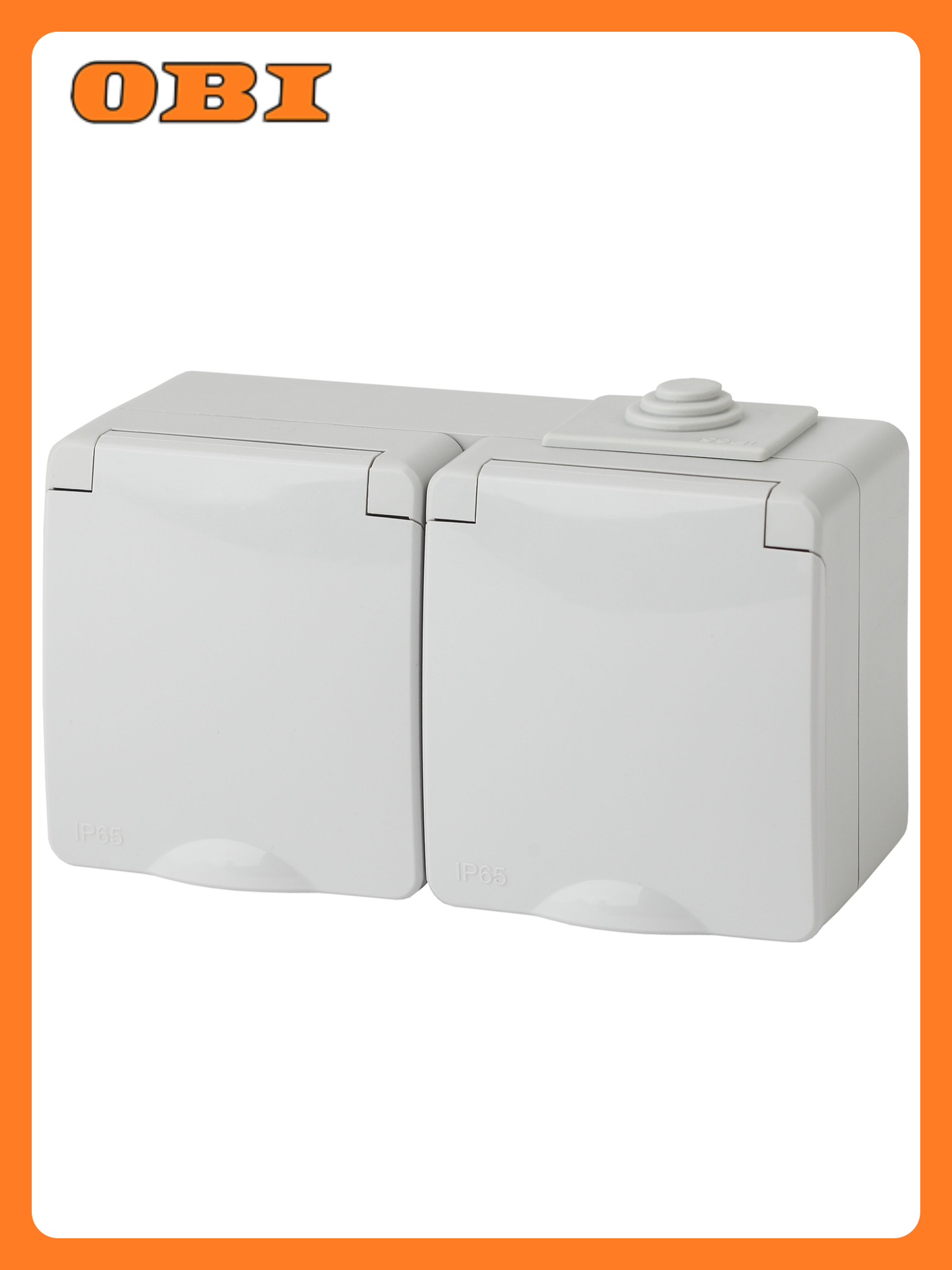 11-2604-03 ЭРА Розетка 2х2P+E гориз. IP65, шторки, 16A-250В, ОУ, серый (5/50/100