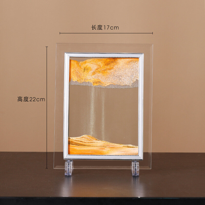 Креативное искусство жидкого песка, антистресс, песочные часы, офисный декор, украшение для гостиной, настольный орнамент, подарок на день рождения для мужчин