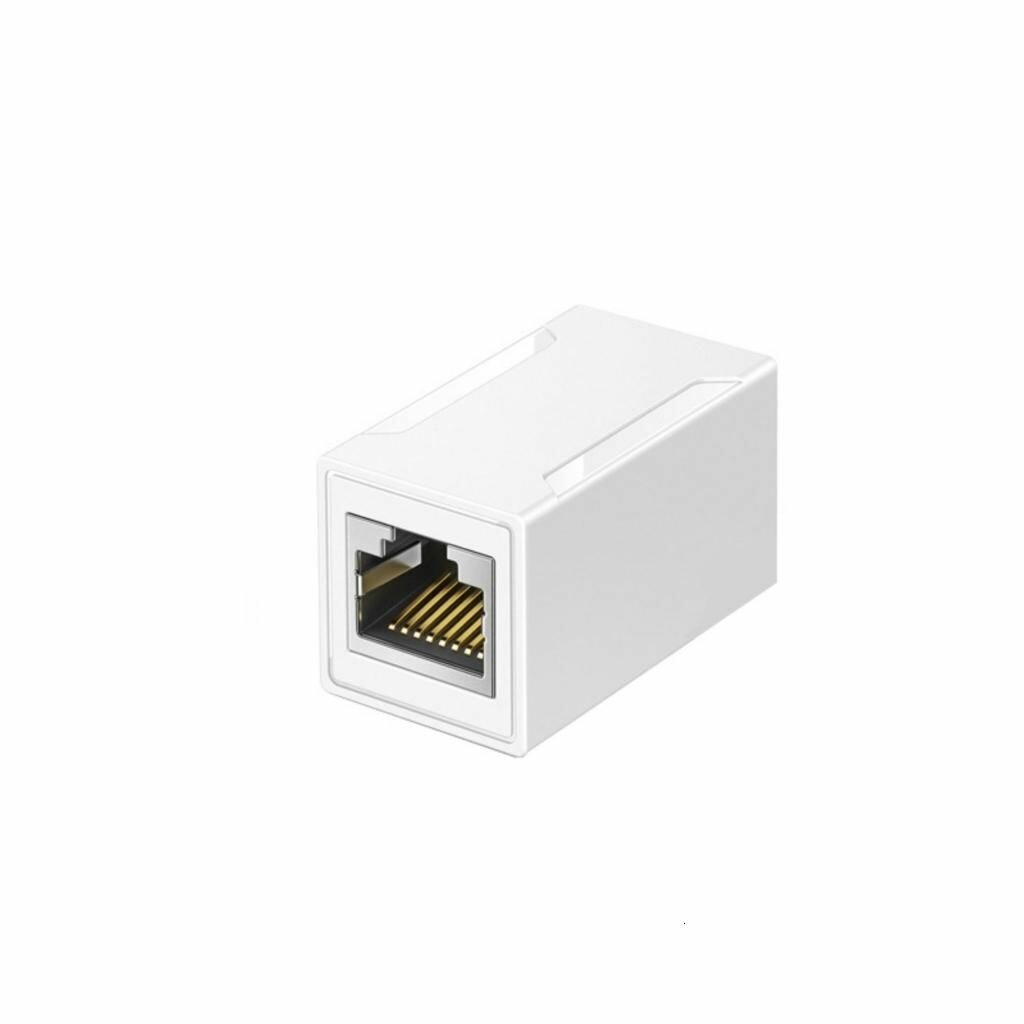 RJ45-адаптер для Cat7/Cat6/Cat5e, - обработанный белый
