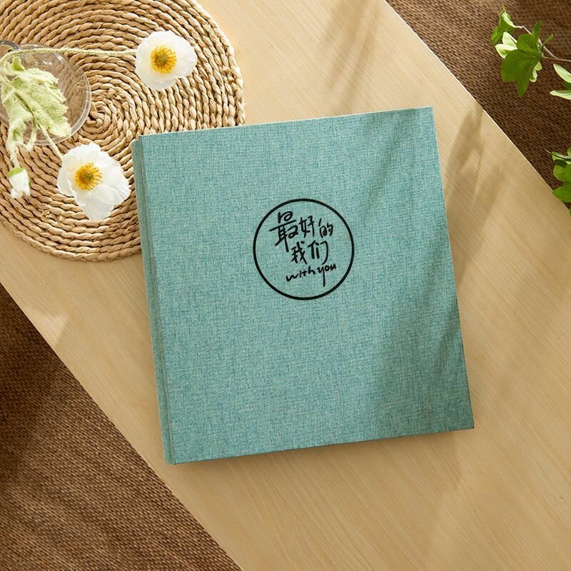 Фотоальбом из хлопка и льна с вставками, 1000 страниц, большой объем для семейной коллекции фотографий, памятный альбом, ламинированный, 5inch 6inch страниц