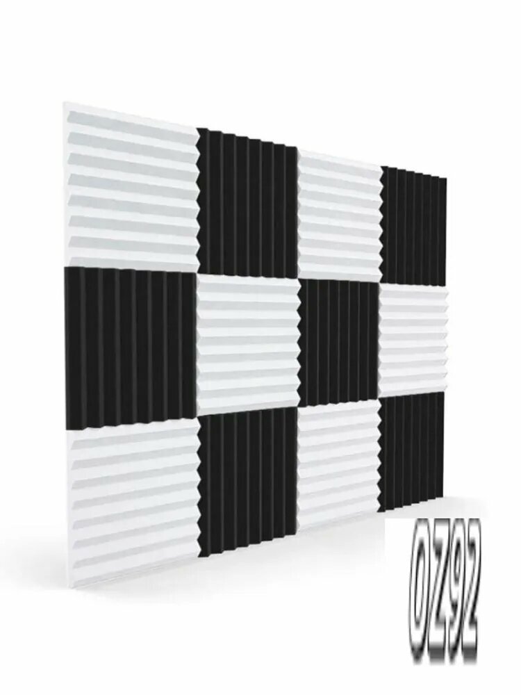 12 шт. Акустическая пенопластовая плита, звукоизоляционные клинья, звукоизоляционная прокладка, совместим с студийной потолочной игровой комнаты, 2,5x30x30 см