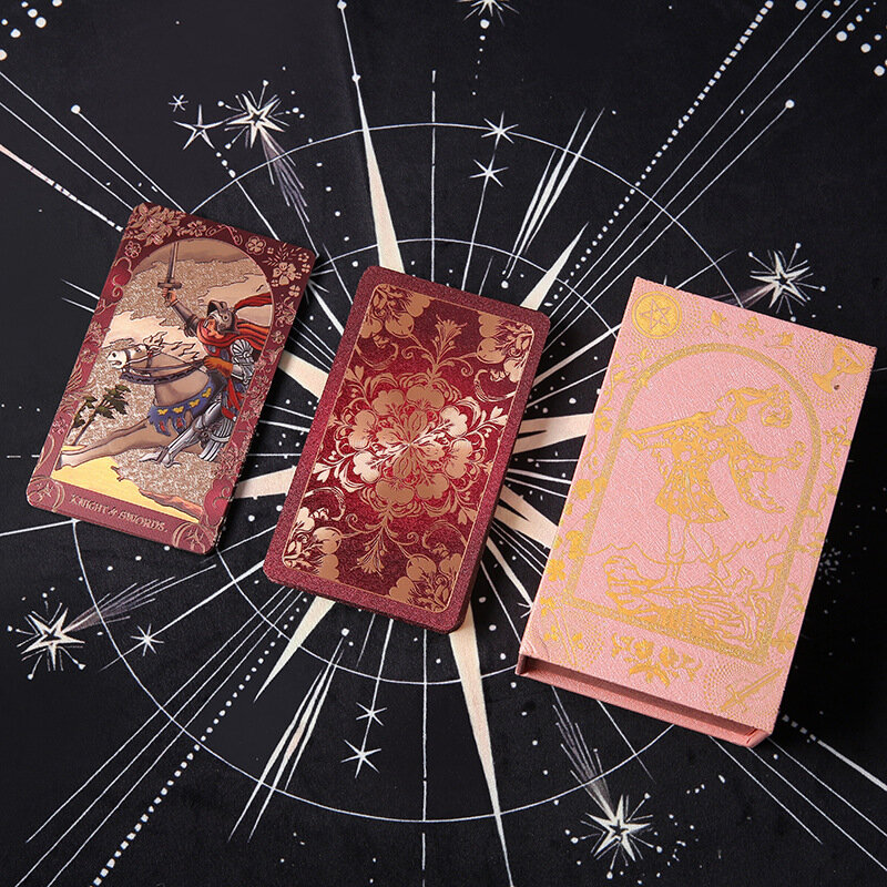 Кросс-бордерные популярные карты Таро, оригинальный полный набор карт Таро, PET водонепроницаемые карты для настольных игр, настраиваемые карты Таро