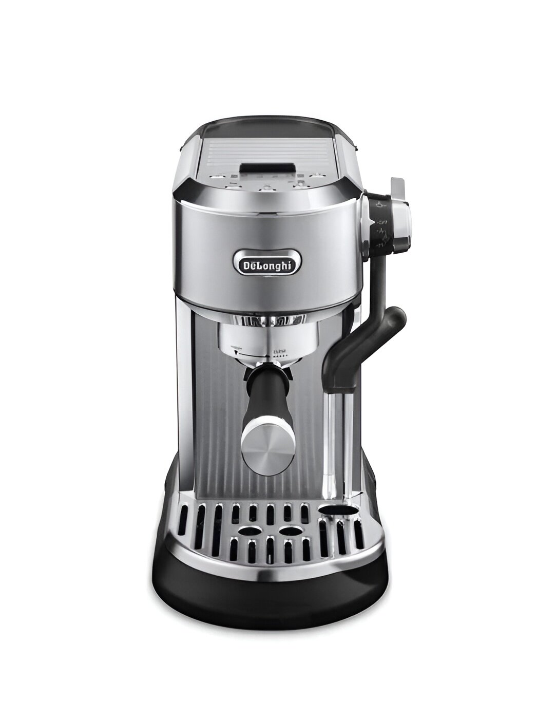 Рожковая кофеварка DeLonghi Dedica Maestro Plus EC950, серебристый, 1450 Вт