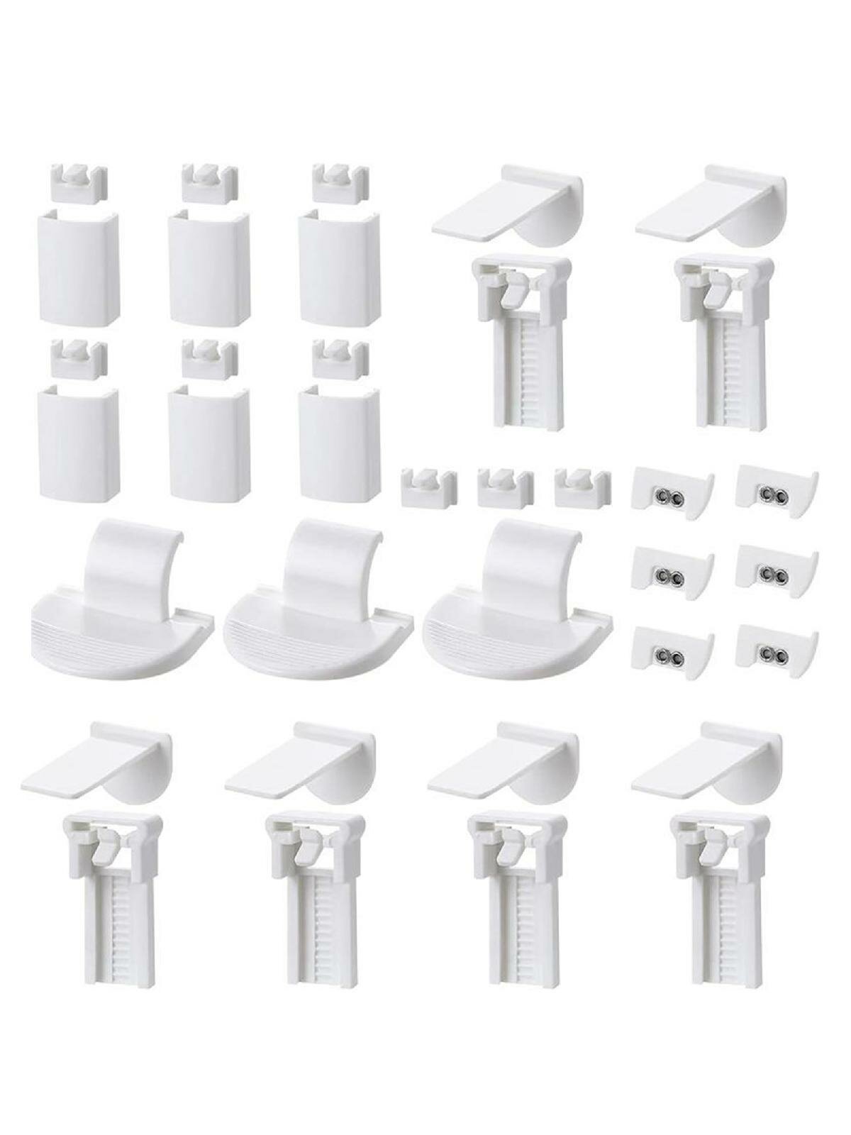 36шт. Комплекты аксессуаров для кронштейнов для плиссированных жалюзи Замена рулонных штор