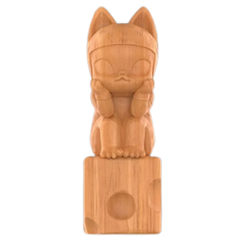 POP MART Molly Sculpture Classic Return Collection, Confirmed-Confirmed by The One Loved (Wood Color Edition) (Open)