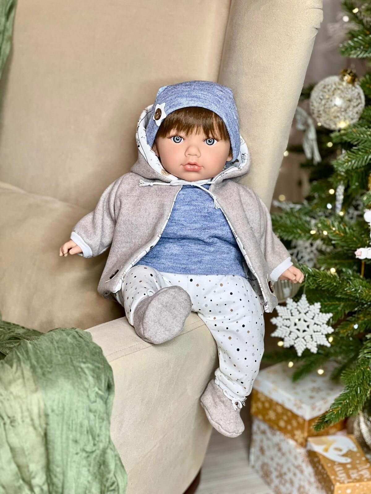 Кукла для девочки 45 см Тео мягконабивная (M755K)