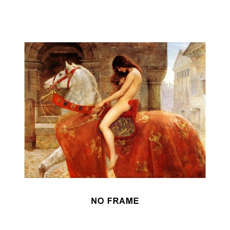 Живопись маслом "Годива" ZYGALLOP, 70x100cm No Frame, Красный