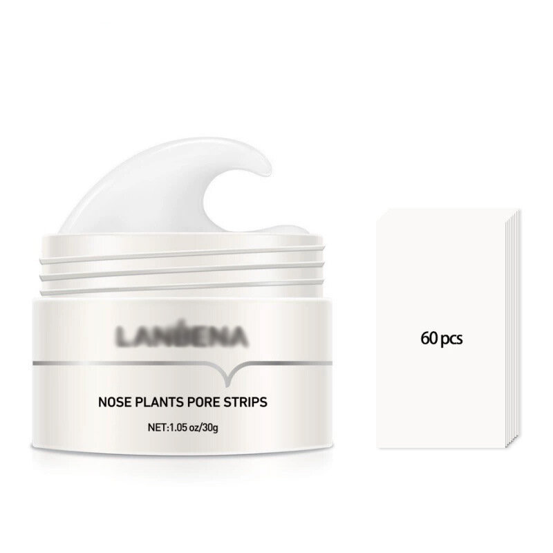 Маска для носа LAMBENA от черных точек с 60 листами для удаления черных точек, очищающие полоски для носа от акне LA-O