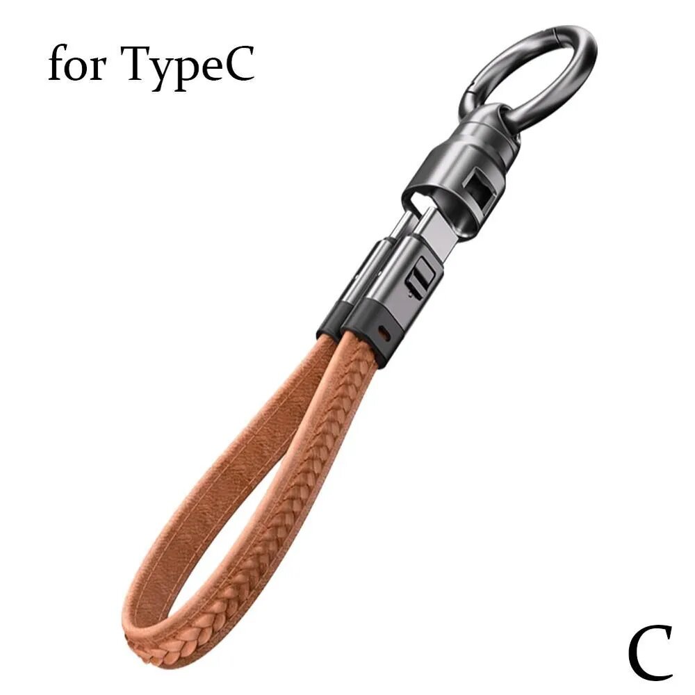Кабель для мобильных устройств USB Type-C/USB Type-C, 0.2 м, коричневый