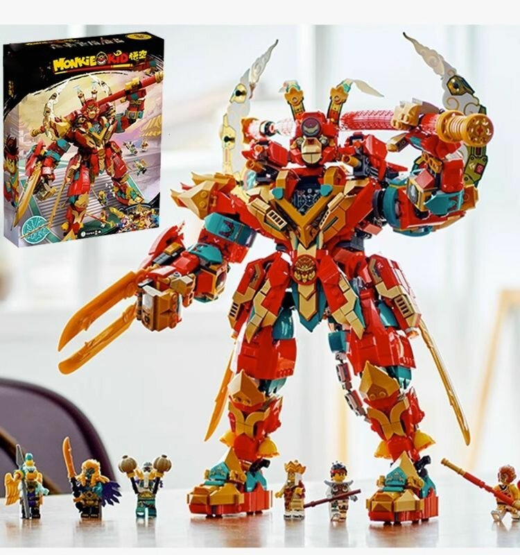 Конструктор Monkey King Ultra Mech сопоставим с Monkie Kid серия 80045