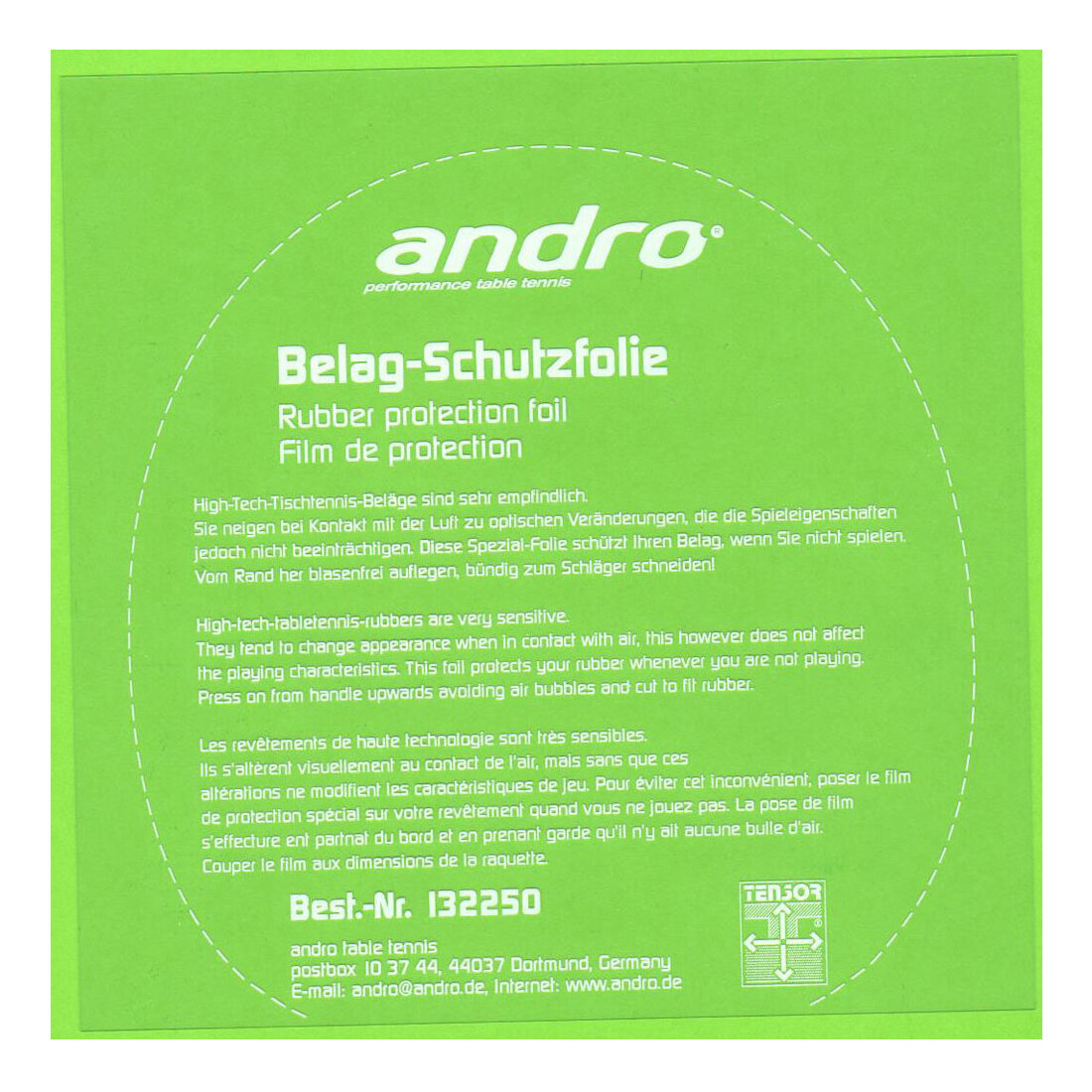 Защитная пленка для накладок 175х175 ANDRO Protective Film x1