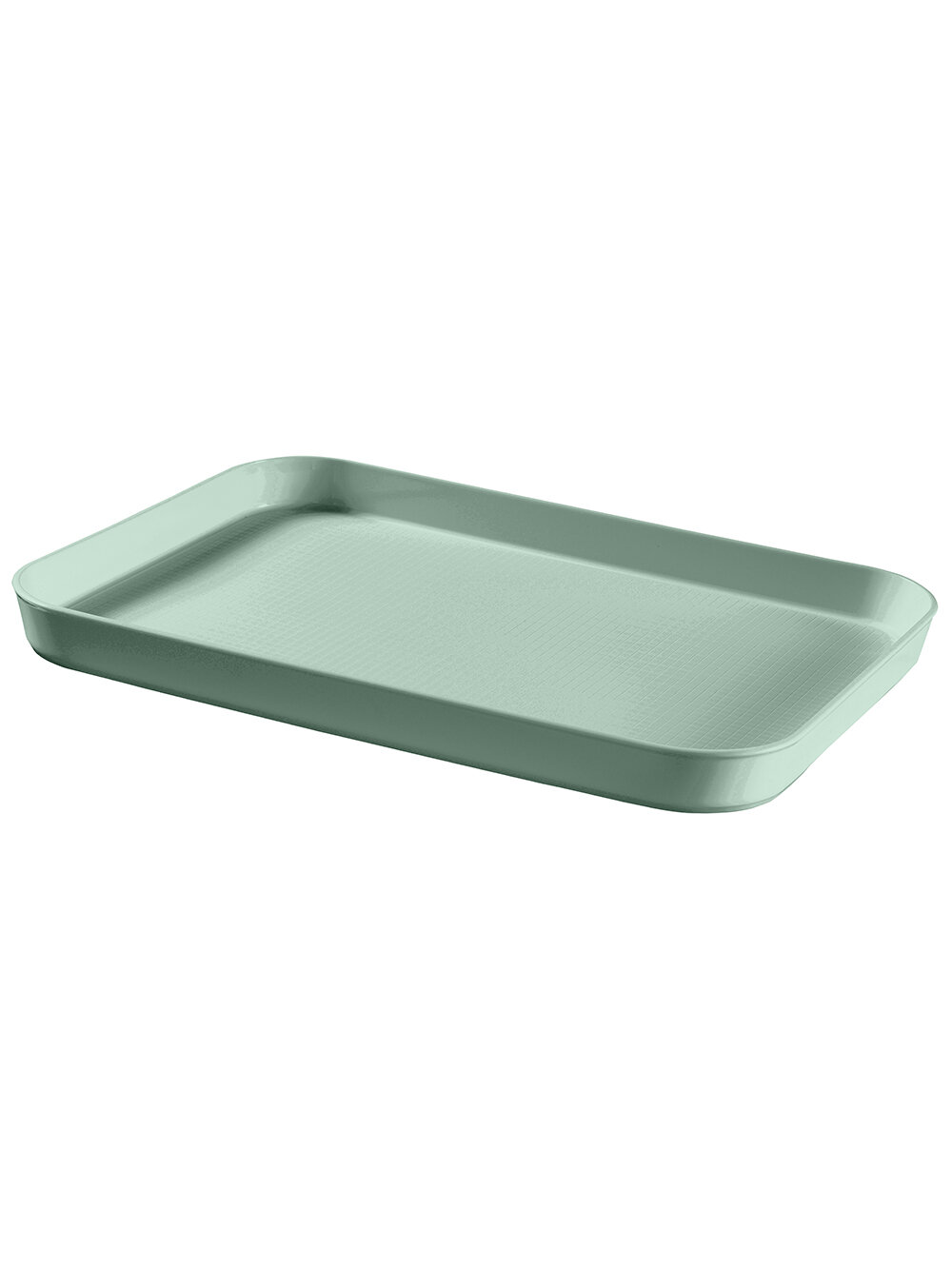 Поднос пластиковый для кухни, прямоугольный Curver ESSENTIALS 30,8*43*3,5 см, зеленый