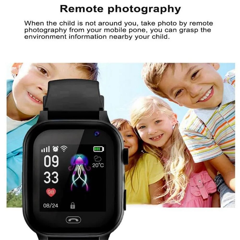 Kiboule Q15C Детские умные часы 2G Smart Watch IP67 для детей с сенсорным экраном — фото 1