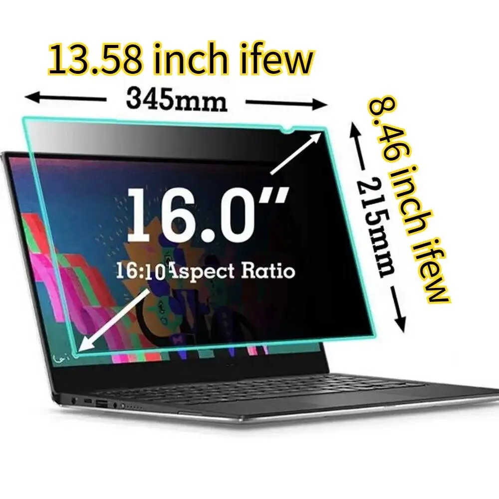 Фильтр конфиденциальности для экрана ifew 12.5-17.3 дюйма 16inch-13.58x8.46