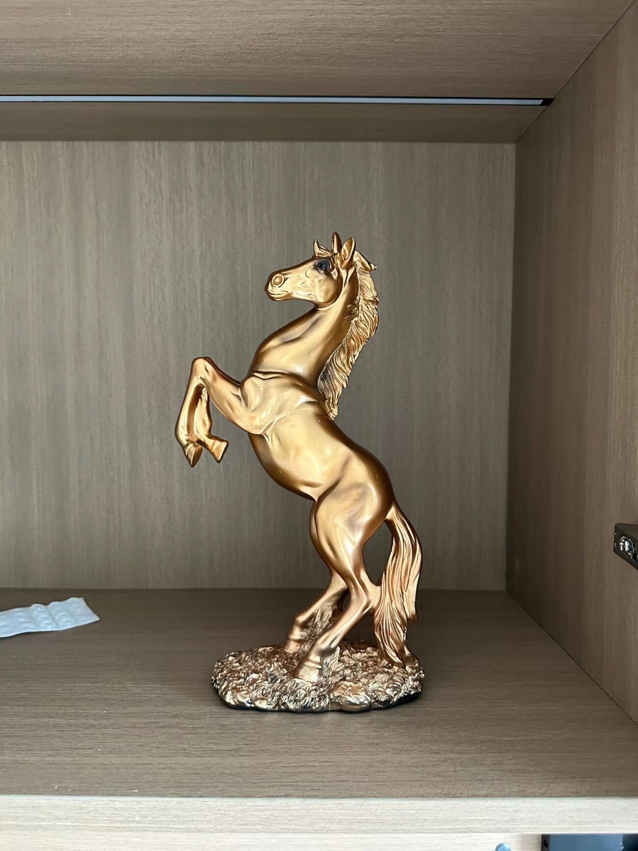 Статуэтка "Лошадь", латунь, бронза, смола, подарочная упаковка(INS, популярный）