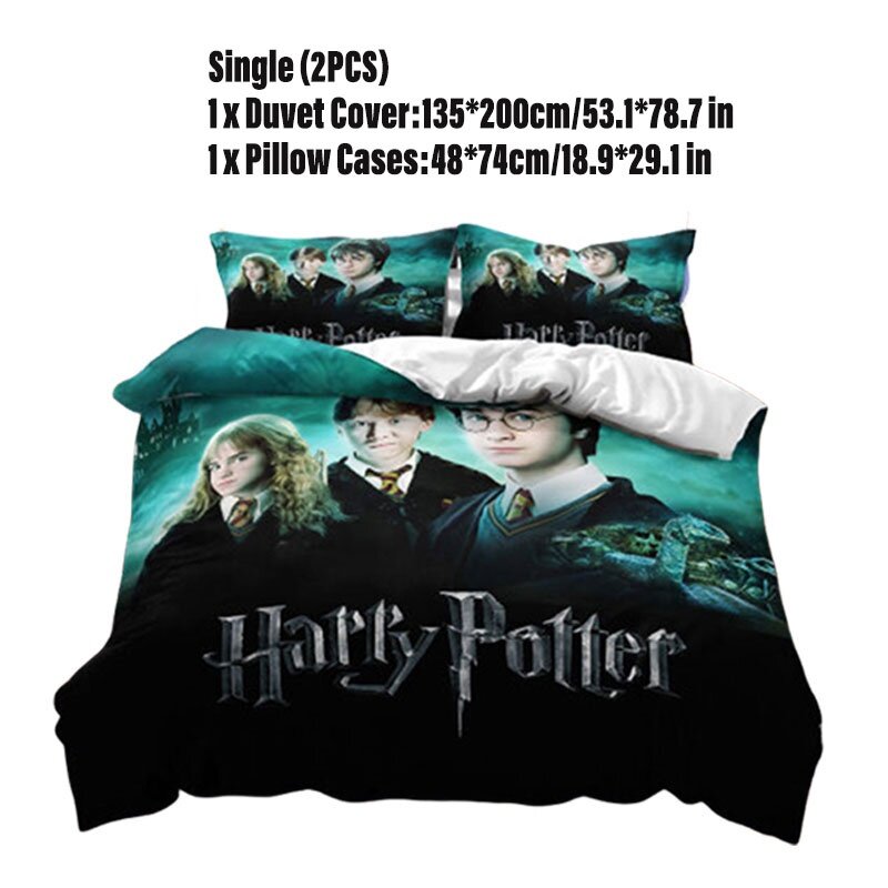 Наволочка гарри поттер хогвартс премиум гипоаллергенный полиэстер постельный комплект 2 шт