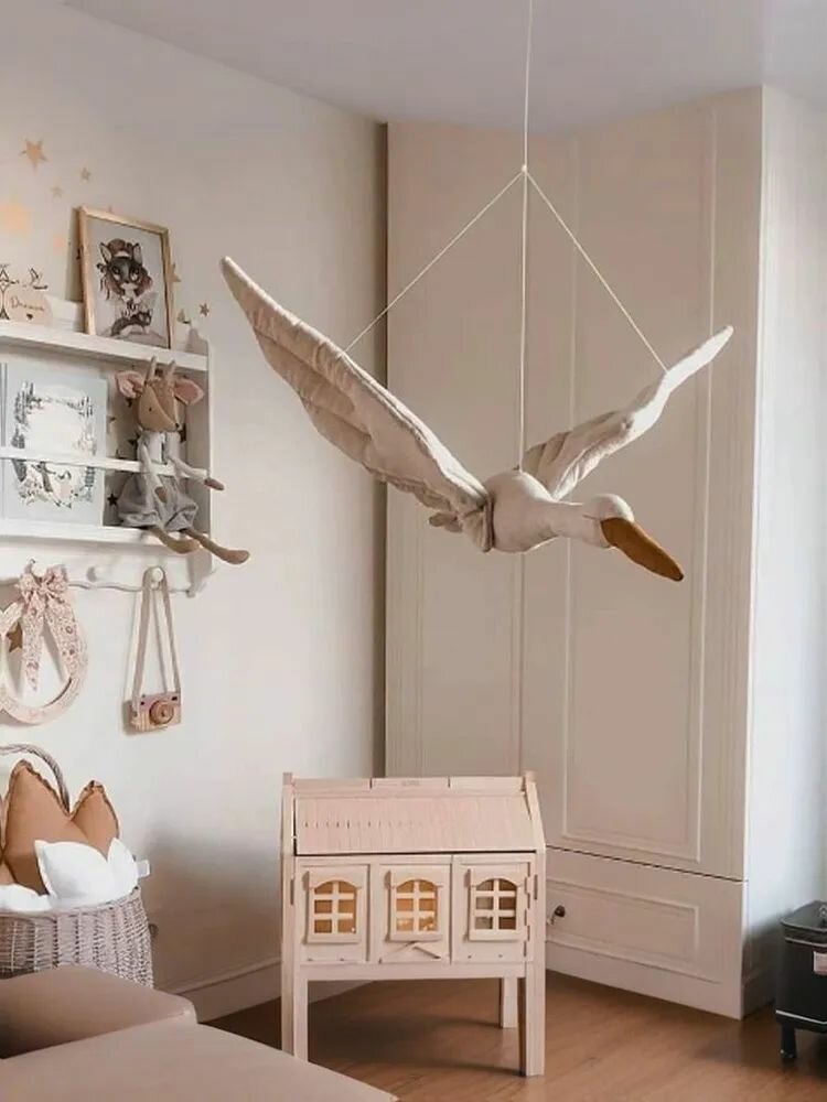 Декор для балдахина шатра в детскую комнату "Аист"