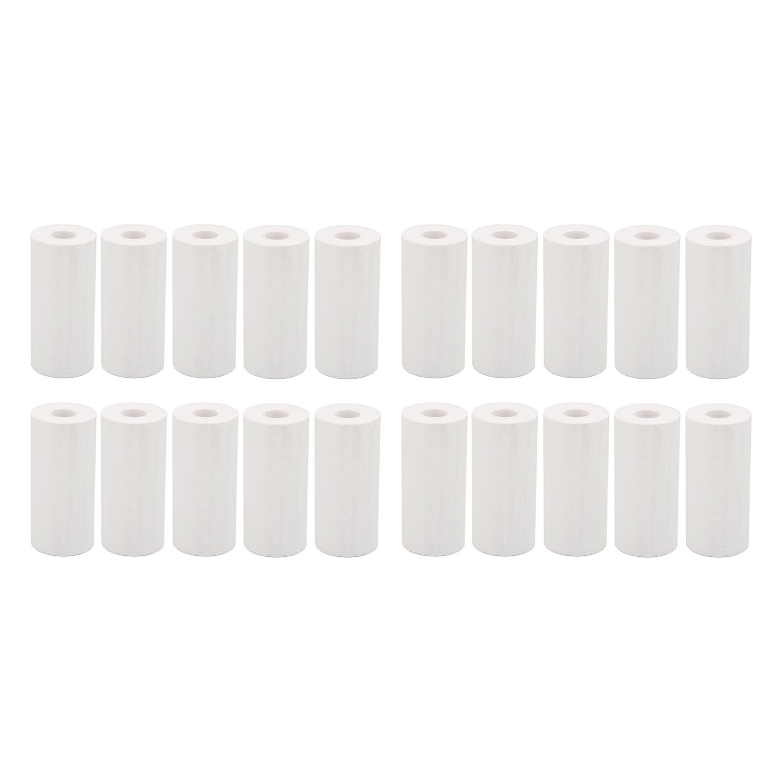 20 рулонов тепловая бумага Professional 57x25 мм белая мини -печатная бумага для аксессуаров для принтеров