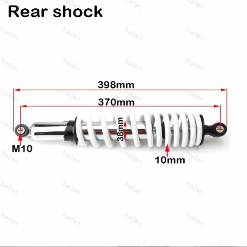 370 мм задняя подвеска амортизаторы для 150cc 200cc 250cc ATV UTV Buggy Quad Dirt Bike аксессуары, 1 шт.