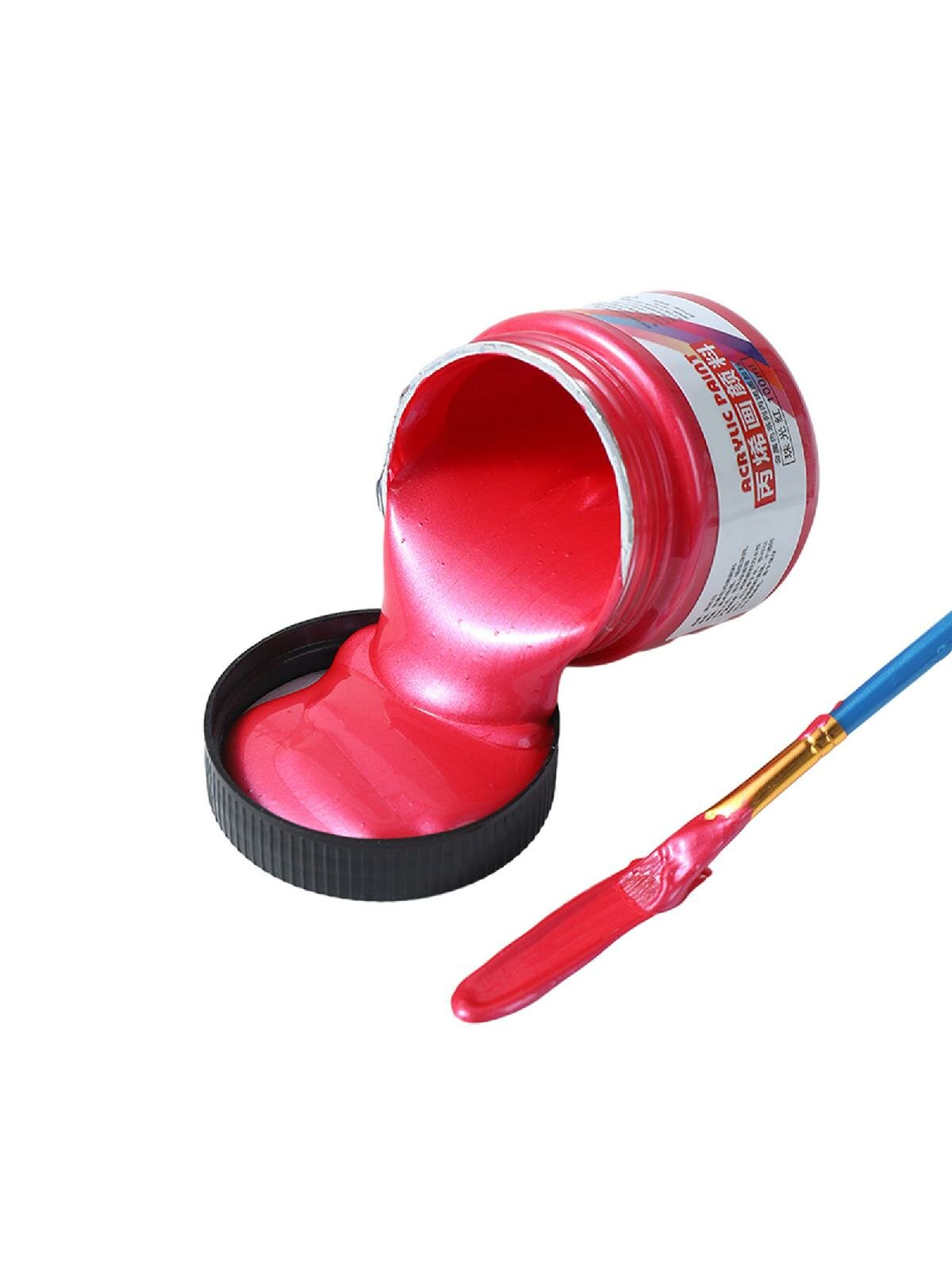 Акриловая краска металлик для рисования на холсте Rock Fabric Wood Stone & Art Craft