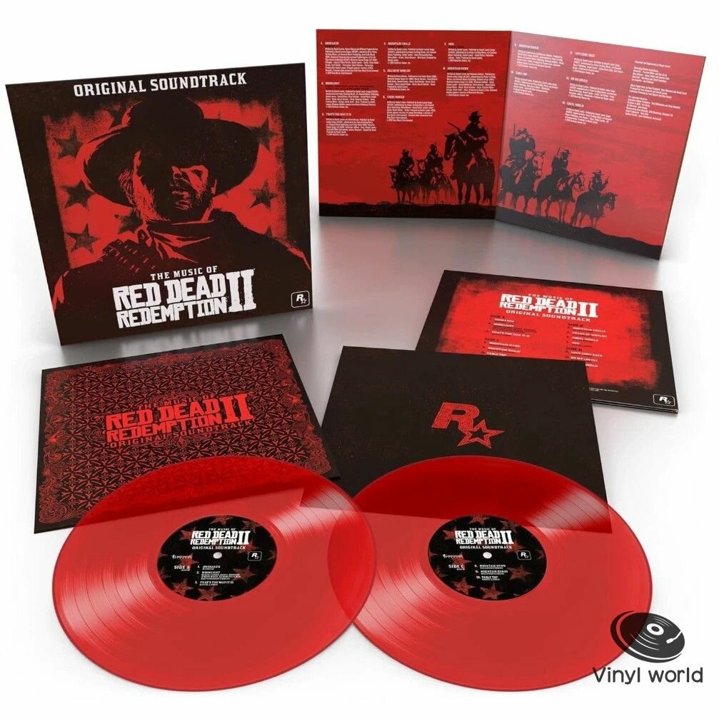 В наличии Red Dead Redemption 2 Прозрачный красный винил 2LP