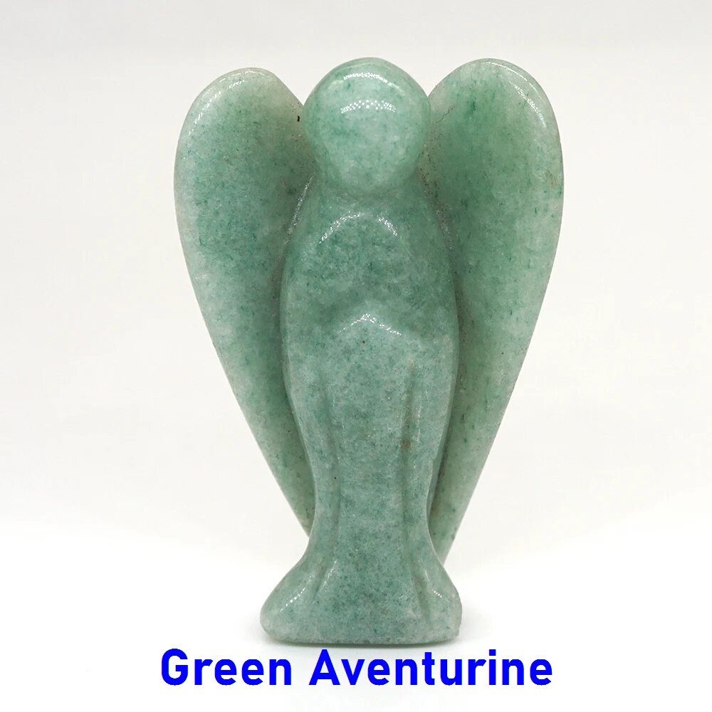 Статуэтка Ангел-хранитель из камня Изумрудный, Green Aventurine