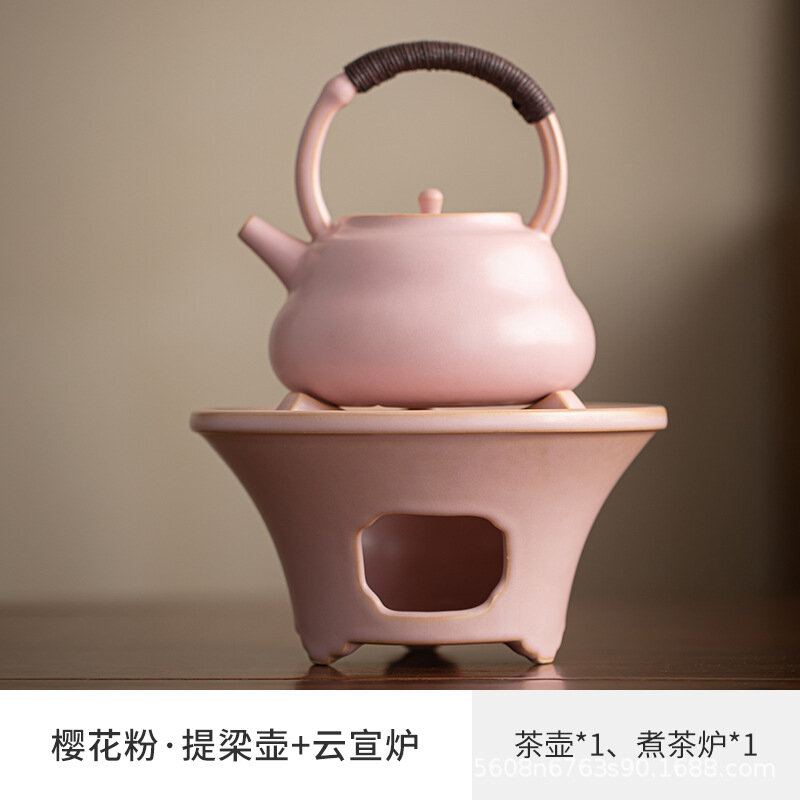 Винтажный набор для заваривания чая для дома и кемпинга с спиртовой горелкой, нагревательной горелкой, чайником, котелком и набором для заваривания чая