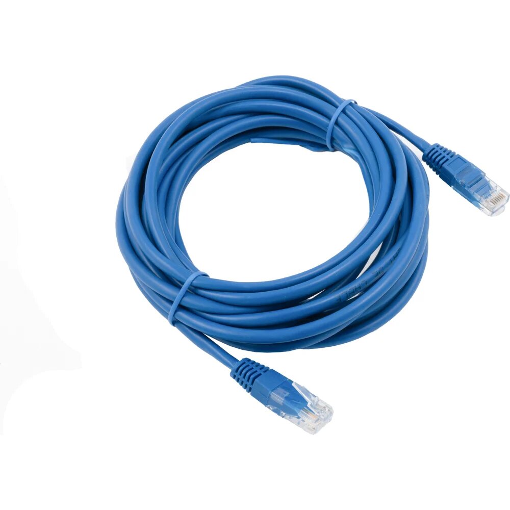 Кабель патч-корд A1 5 м, U/UTP, 5e, CCA, синий A1-LCU5E-5M-BL