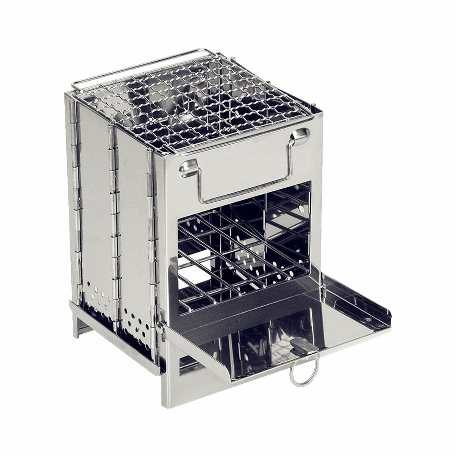 Эксклюзивная дровяная печь для барбекю, походный складной гриль с чехлом