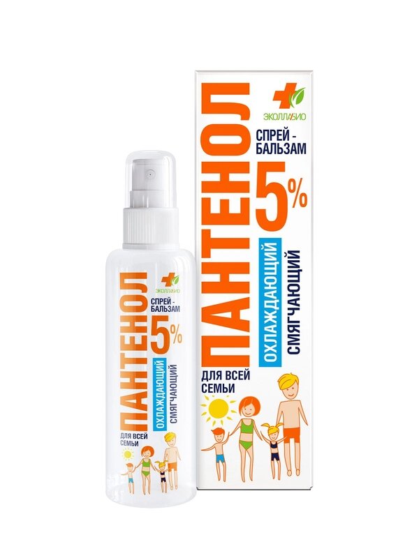 Бальзам после загара биокон Пантенол, смягчающий, для всей семьи, 100 мл