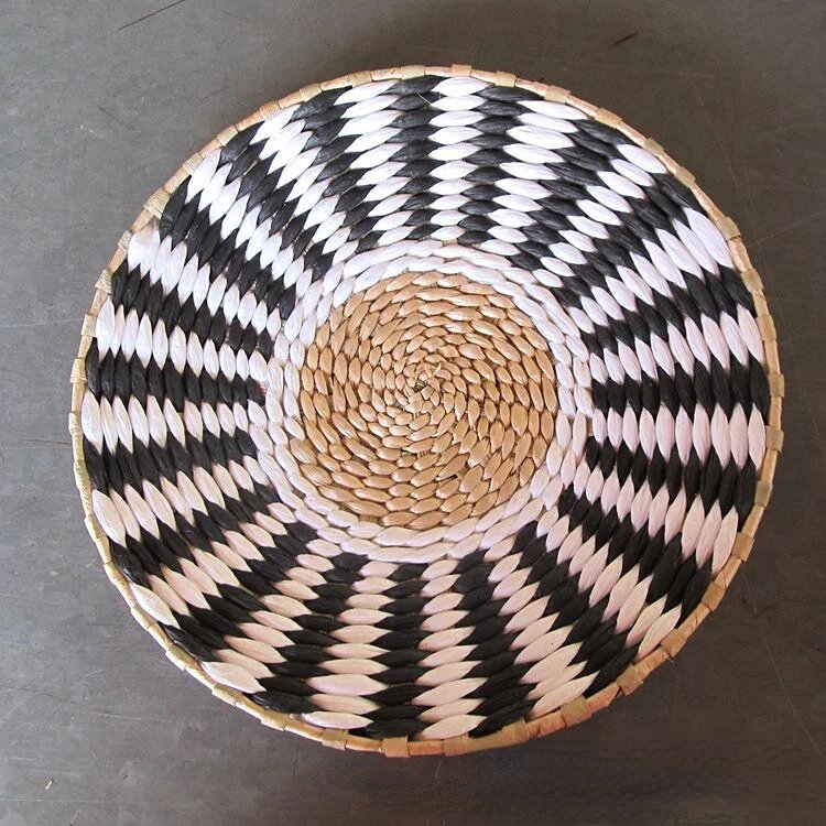 Соломенная тарелка ручной работы diameter 25cm, 15