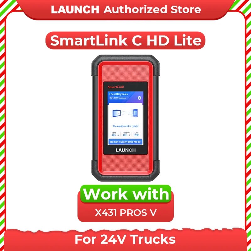 Новый модуль LAUNCH Smartlink C HD Lite 24 В для тяжелых условий эксплуатации, модуль грузовиков для X431 PROS V/ PRO DYNO, 1 год, бесплатное обновление