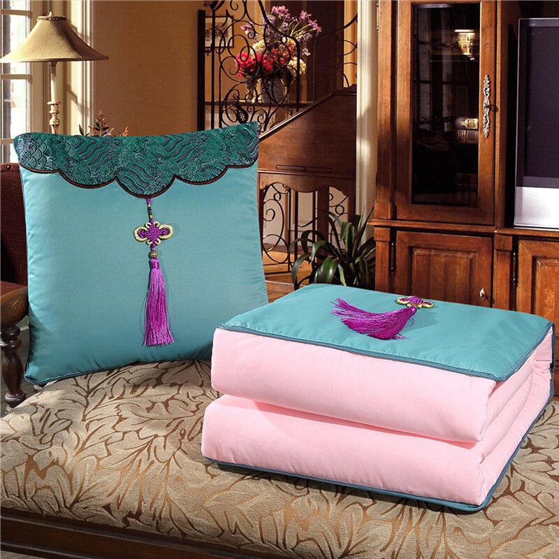 Подушка с вышивкой в китайском стиле, одеяло, подушка для автомобиля, подушка с индивидуальным печатным логотипом, подарочная подушка с китайским узлом