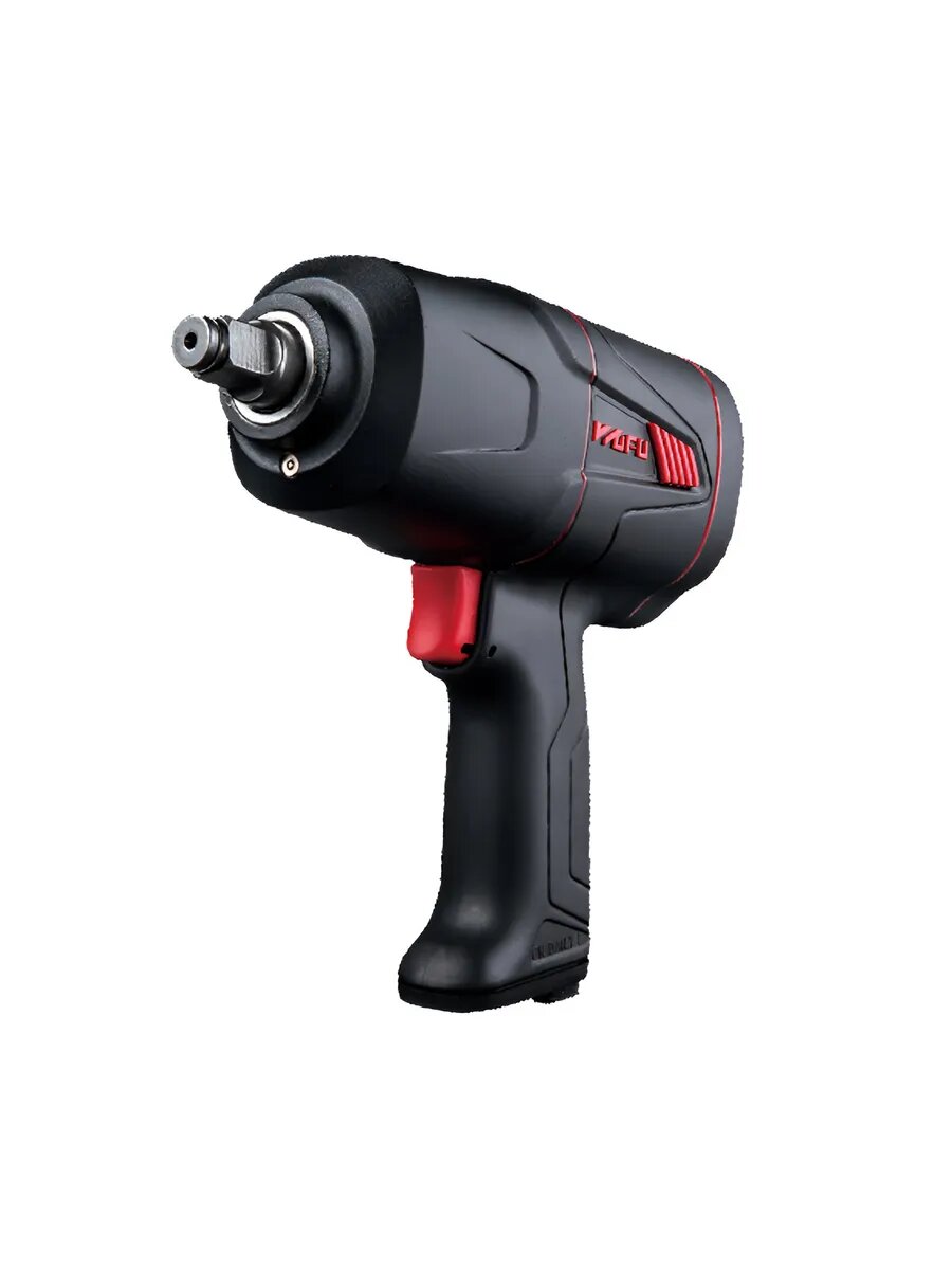 Гайковерт пневматический, ударный, посадочный квадрат 1/2", с регулировкой момента, кейс