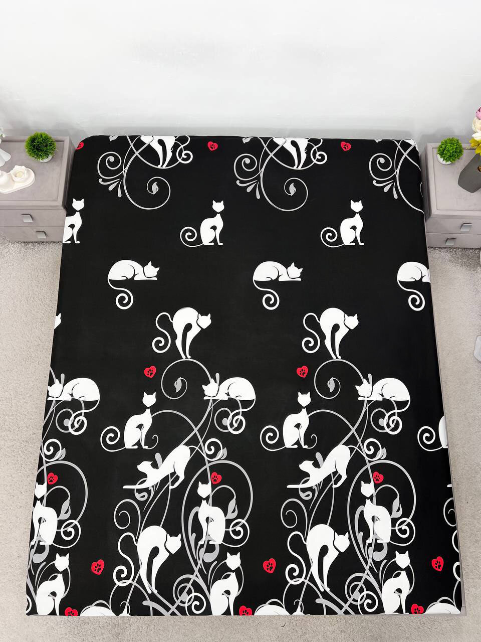 KerimoV GROUP простыня бязь, 160x200 см, на резинке, 100% хлопок, гипоаллергенная